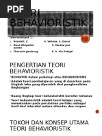 Teori Behaviorisme: Prinsip dan Aplikasi | PDF