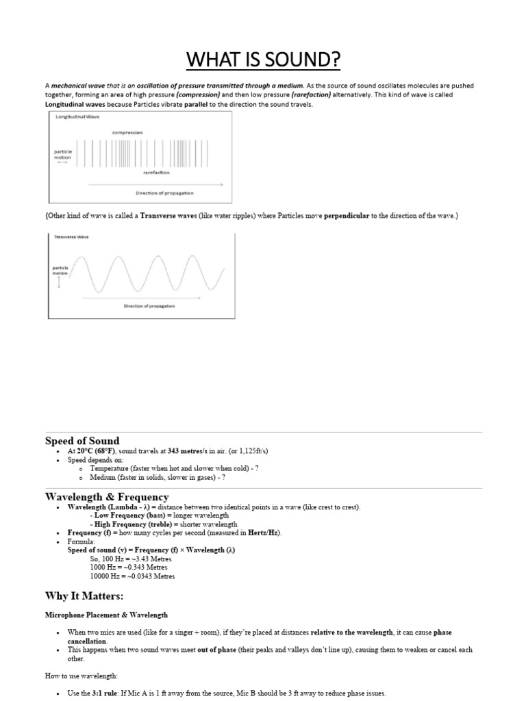 Understanding Sound Waves and Their Impact | PDF | Decibel | Loudspeaker