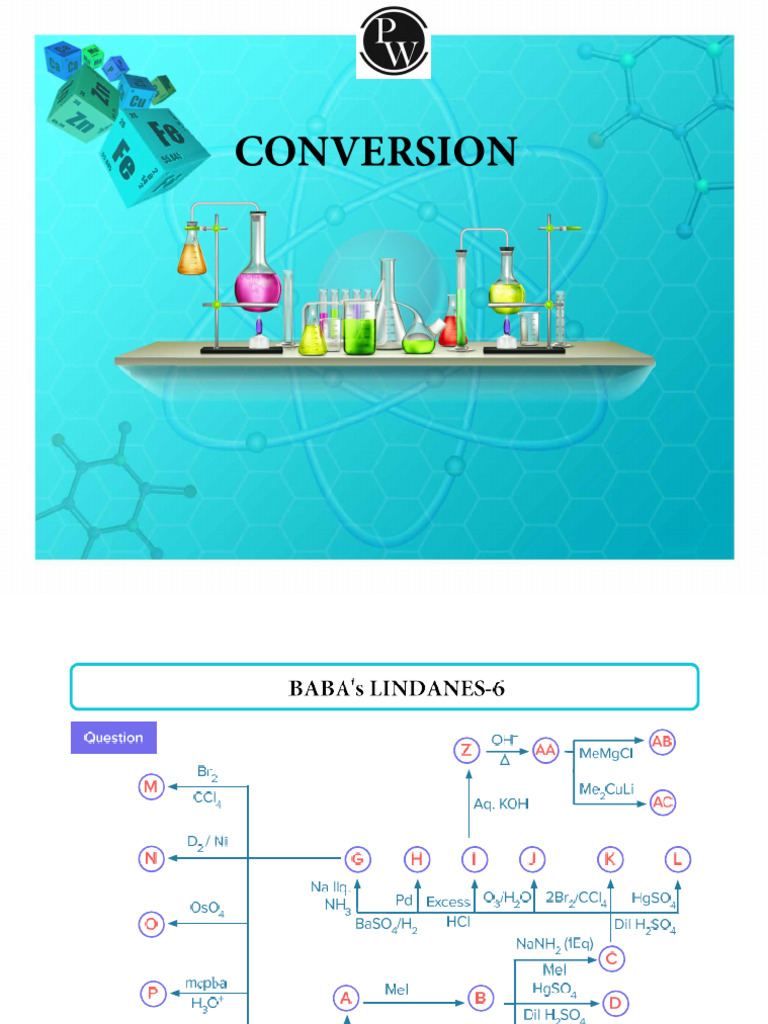 Conversion Reactions with SOCl2 and NH3 | PDF | Chemical Elements | Atoms