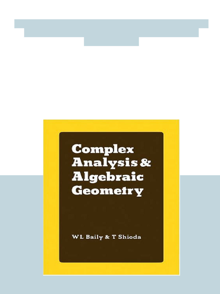 Complex Analysis and Algebraic Geometry A Collection of Papers ...