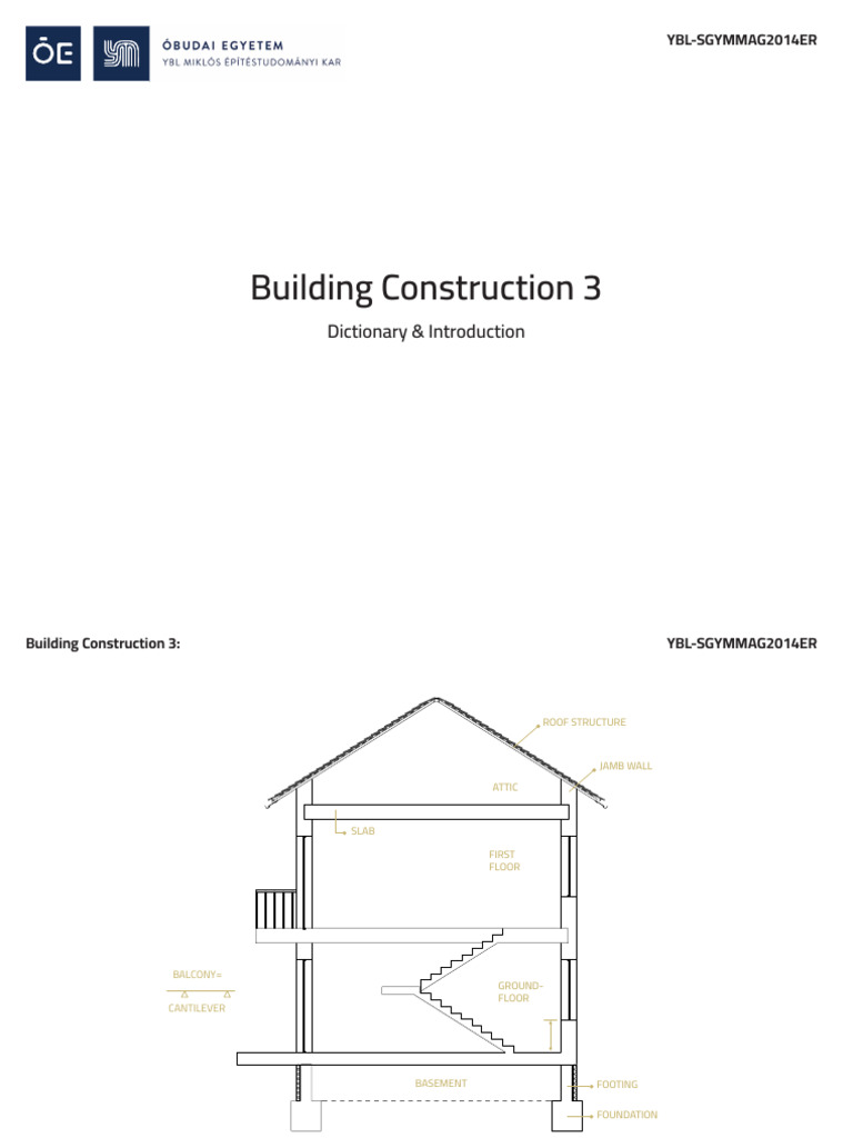 Dictionary Introduction | PDF | Roof | Building Engineering