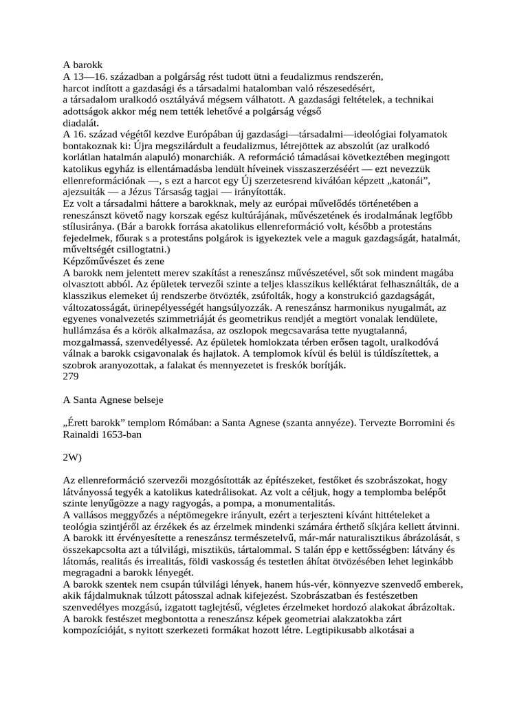 A Barokk - Mohácsy | PDF
