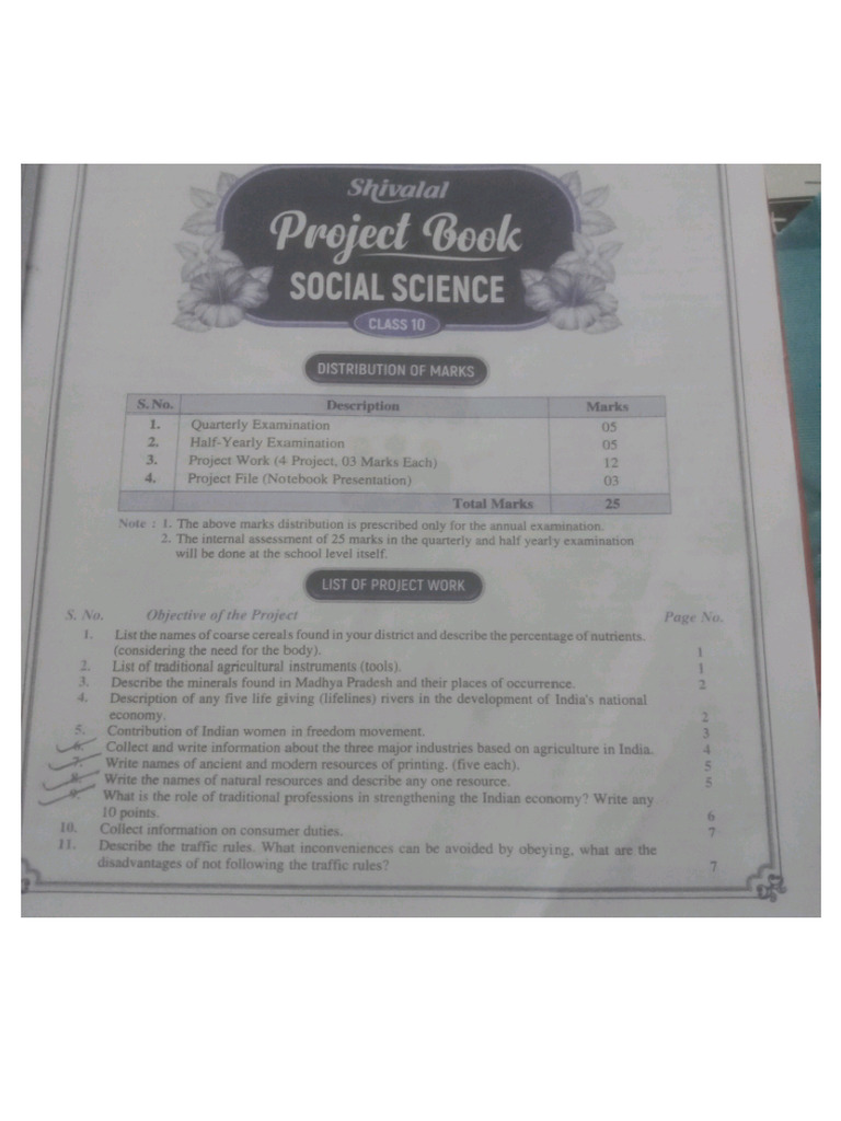 Class 10 TH PDF Project File | PDF