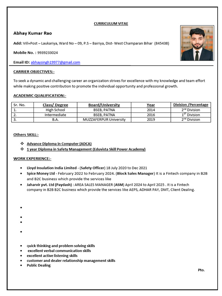 Abhay Resume 2025 Update | PDF