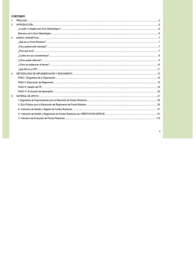 Guía Metodológica Fondos Rotatorios UCAR | PDF | Beneficio (economía) | Inflación