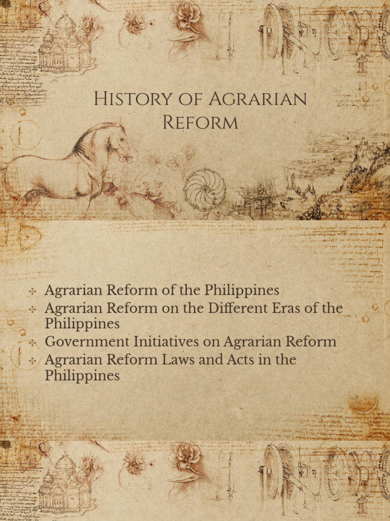 Agrarian Reform History in the Philippines | PDF | Philippines