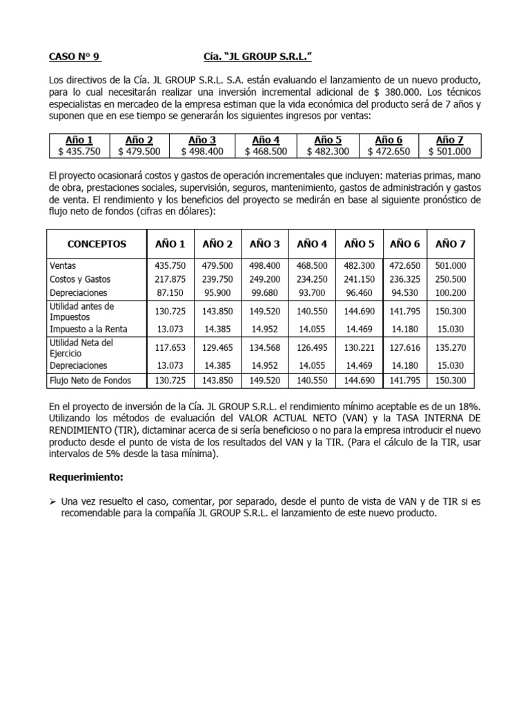 10) CIA JL Group S.R.L. - Van y Tir - 2do. Sem. 2025 | PDF ...
