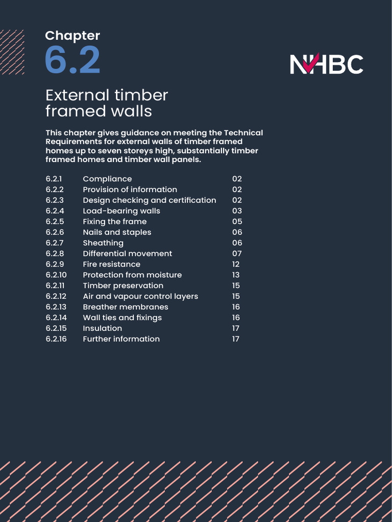 NHBC Standards 2025 Chapter 6 2 External Timber Framed Walls | PDF ...