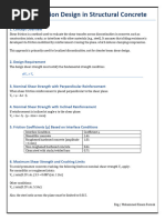 ACI 318-19 Shear Friction Design Guide | PDF | Friction | Concrete
