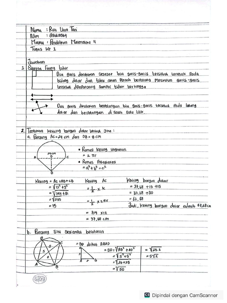 TMK 1 Pendidikan Matematika LL - Compressed | PDF