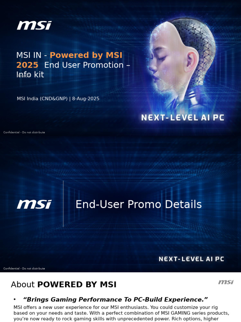 2H 2025 - Powered by MSI End User Combo Sale Promotion - Infokit C 0808 ...