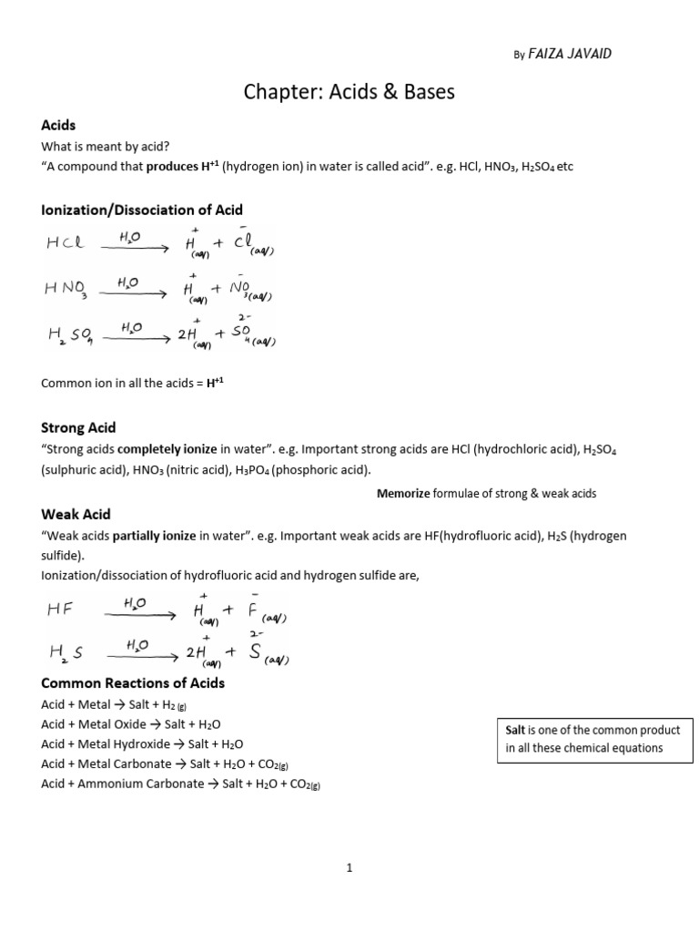 Acids and Bases: Properties and Reactions | PDF | Hydroxide | Acid