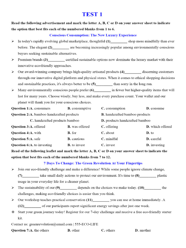 Unit 3 Test | PDF