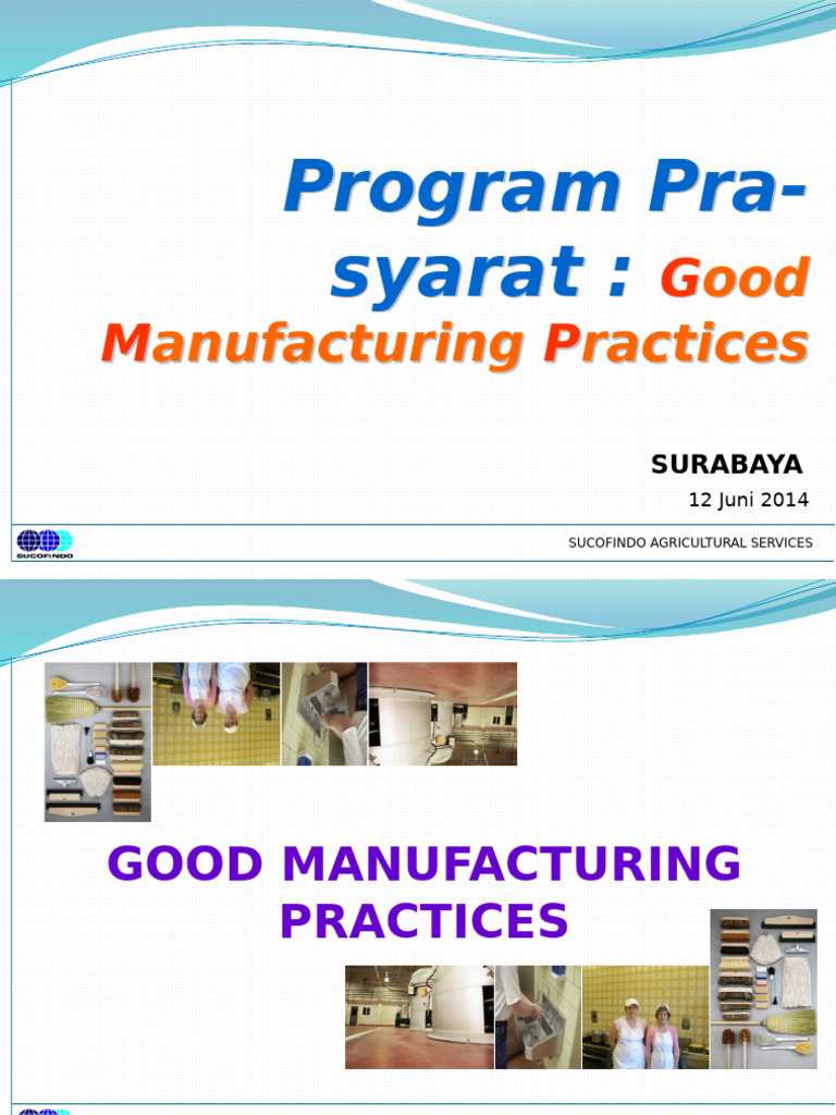 Pre-Requisite Program Fro HACCP System-GMP | PDF
