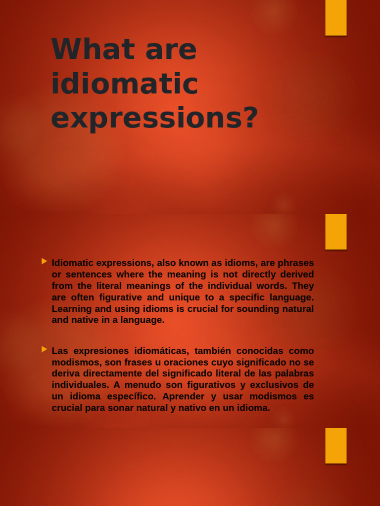Understanding Idiomatic Expressions | PDF