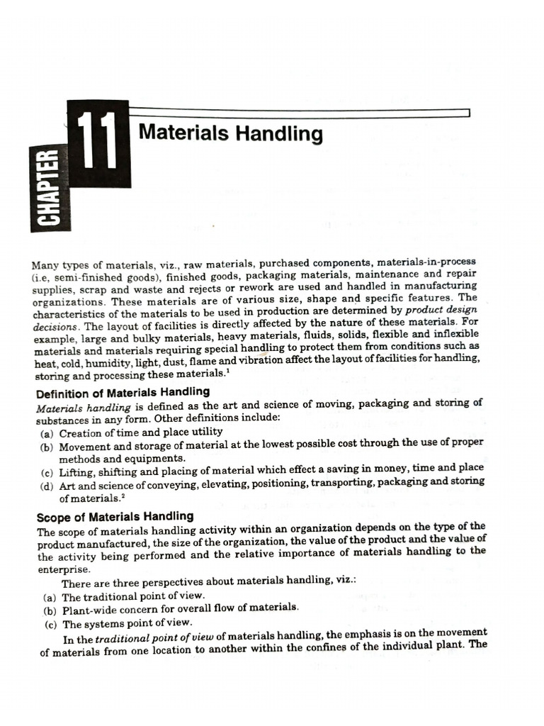 Materials Handling | PDF