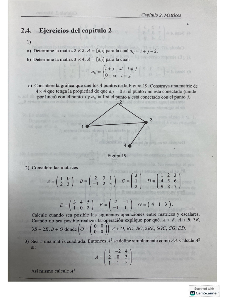 Taller Álgebra Lineal. Matrices y Determ | PDF