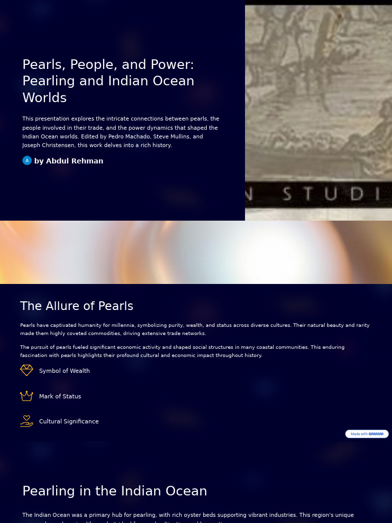 Pearls People and Power Pearling and Indian Ocean Worlds | PDF ...