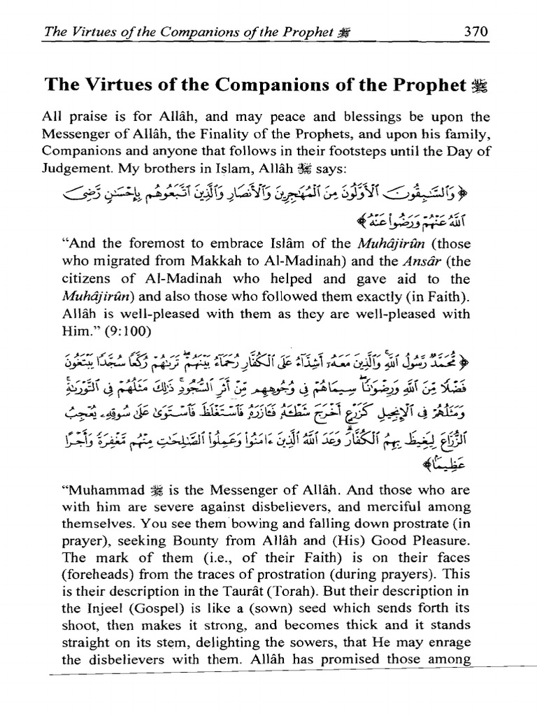 566 - Companions of The Prophet | PDF | Prophets And Messengers In ...