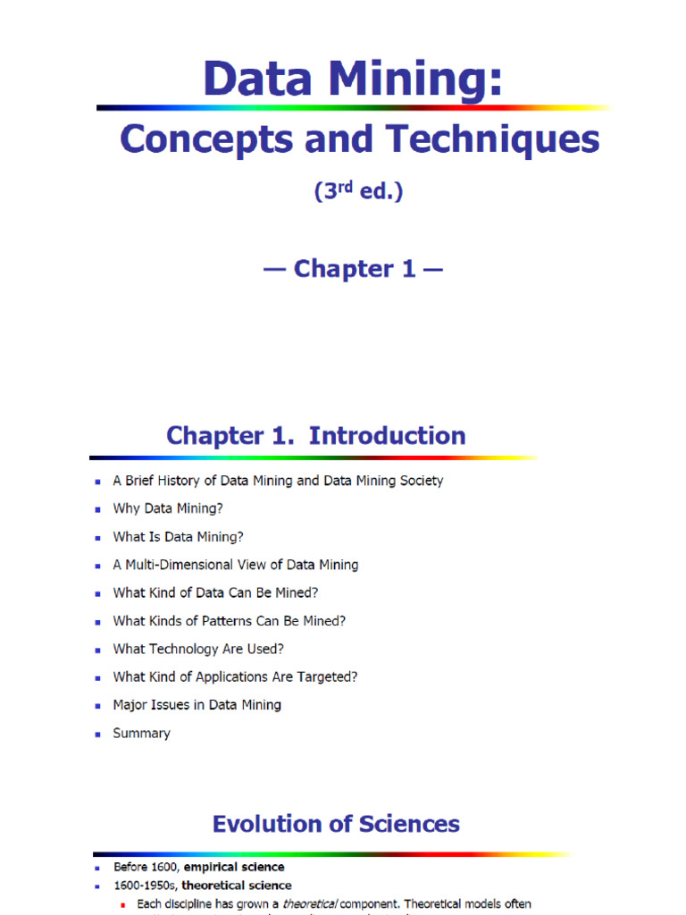 Data Mining 1 Introduction Pdf