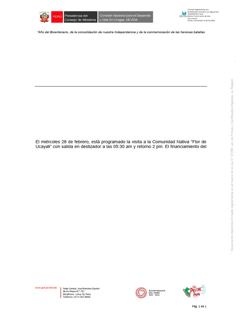 Memorando 000085 2024 DCG | PDF