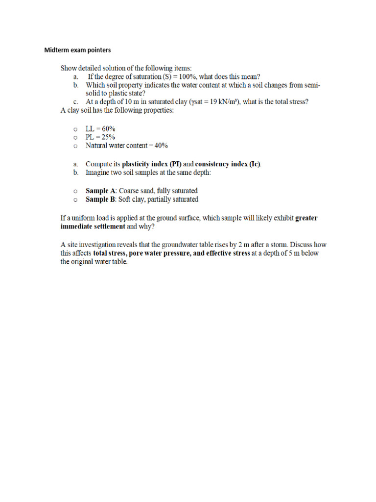 Midterm Exam Pointers - Final | PDF