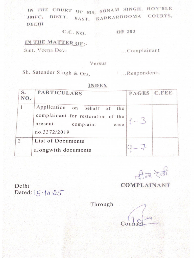 Restoration Application Final | PDF | Judiciaries | Common Law