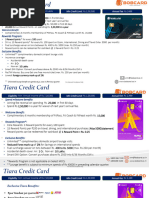 BOP Credit Card Features and Benefits | PDF | Credit Card | Debit Card