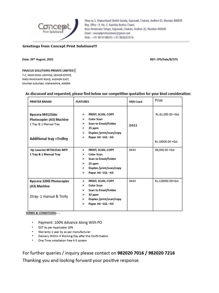 Finacus New A3 MFP Photocopier Machine | PDF