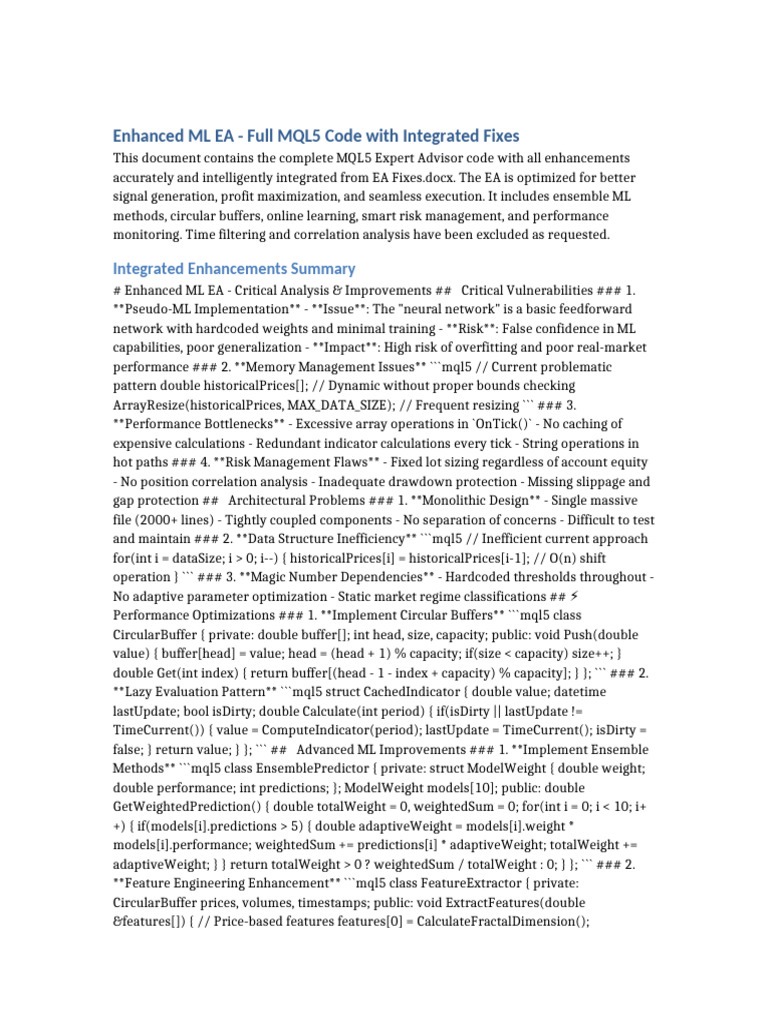 Enhanced ML EA Code-1 | PDF | Computer Engineering | Computer Programming