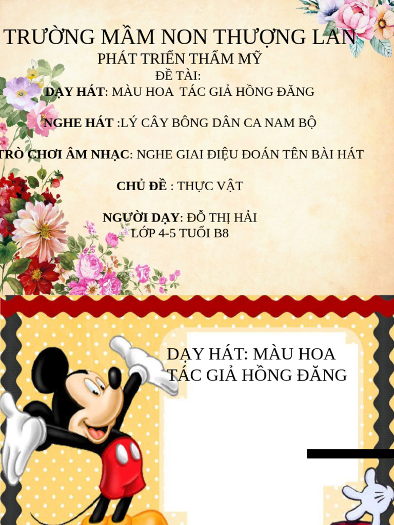 Am Nhac Day Hat Bai Mau Hoa | PDF