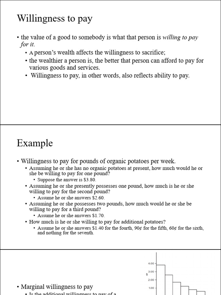Marginal Willingness to Pay Explained | PDF | Marginal Cost | Demand