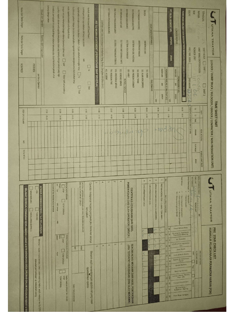 Form p2h April - Mei | PDF
