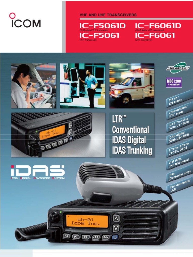 IC F5061 F6061 Series Brochure | PDF | Ultra High Frequency | Radio