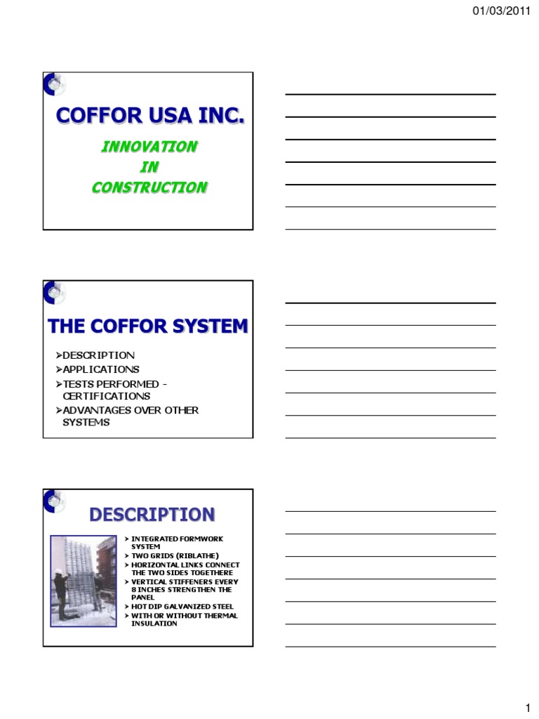Coffor Construction System | PDF | Concrete | Wall