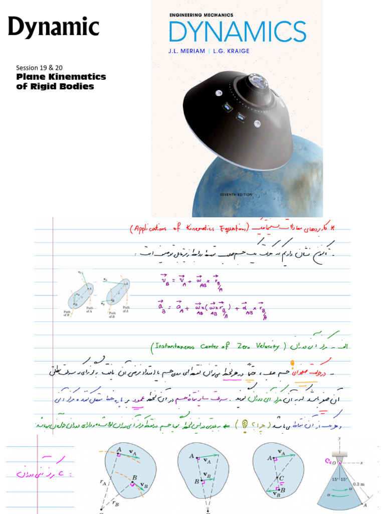 Dynamic: Plane Kinematics of Rigid Bodies | PDF
