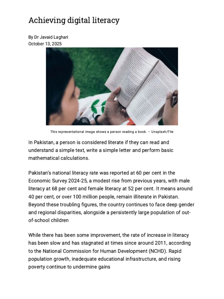 Achieving Digital Literacy | PDF | Literacy