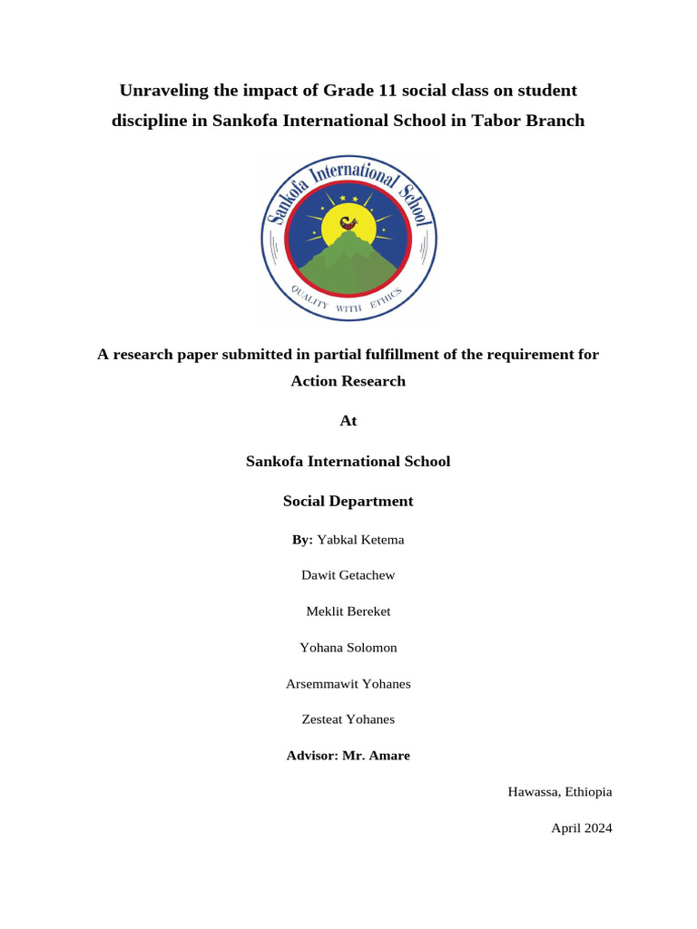 Unraveling The Impact of Grade 11 Research Paper | PDF | Socioeconomic ...