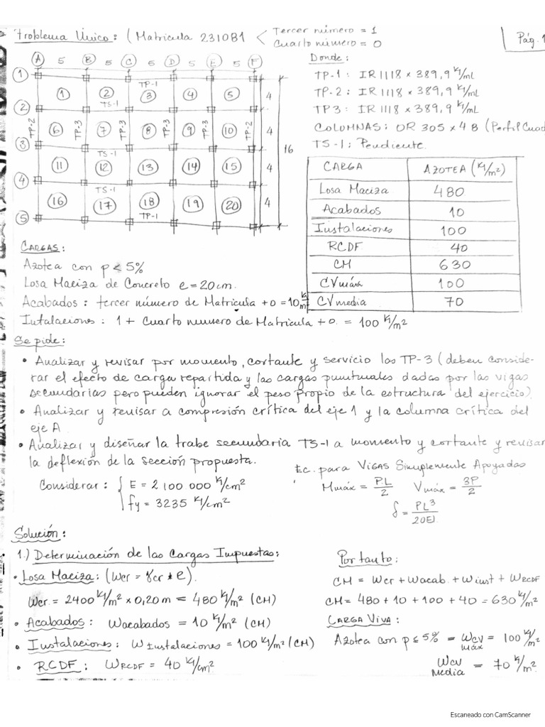 Ejercicio de Predimensionado de Losas de Concreto Según Las NTC Mexico | PDF