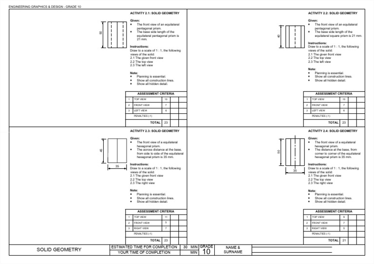 Solid Geometry Question ACT 2 | PDF | Geometric Shapes | Elementary ...