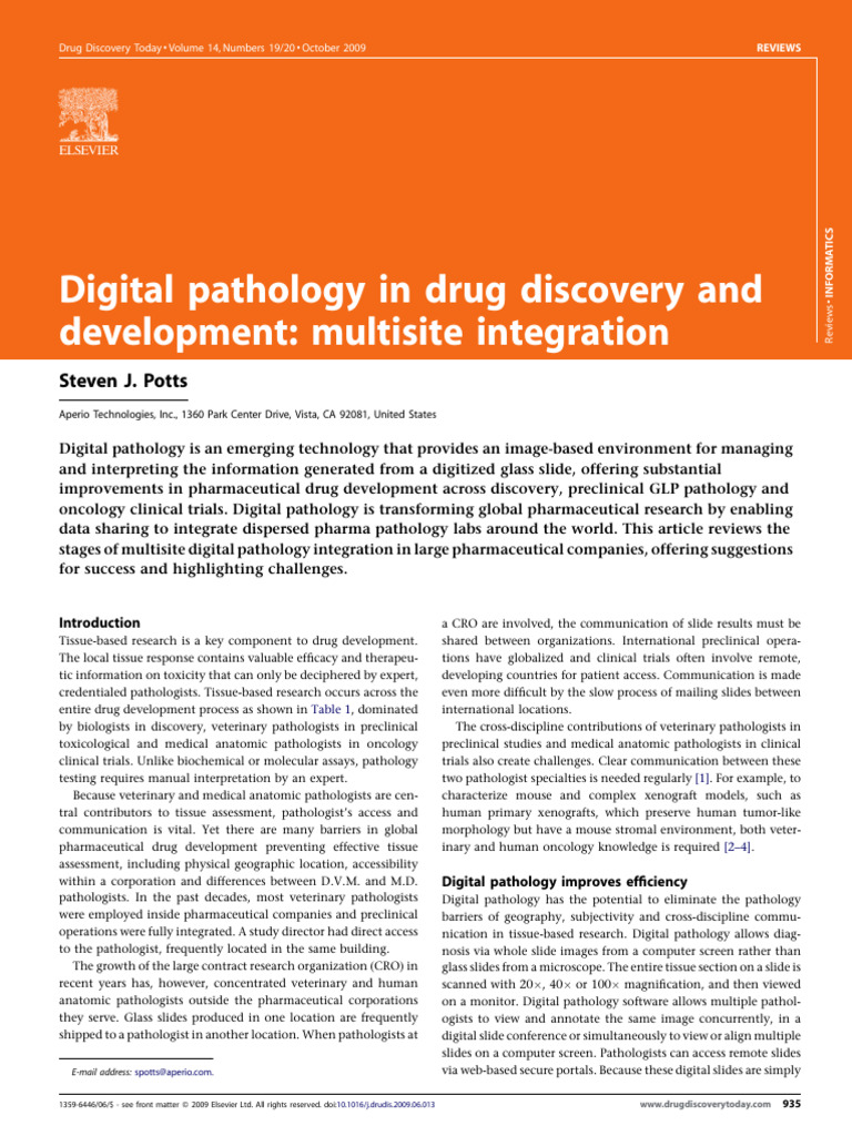 DP in Drug Discov Potts S 2009 | PDF | Pathology