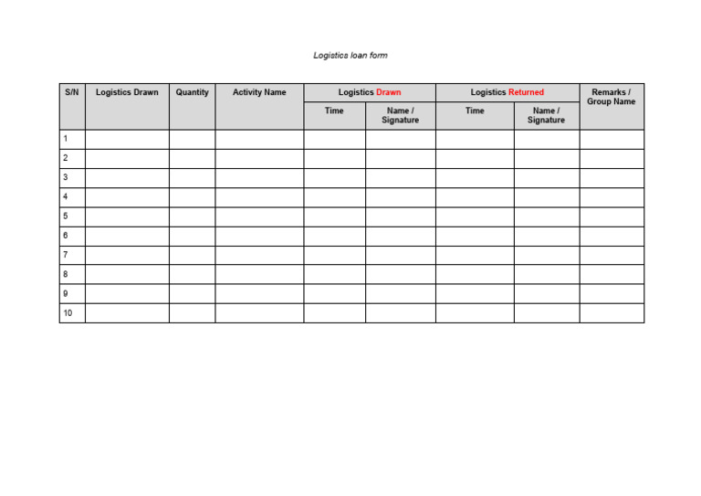 ATC'25 Logistics Forms PDF | PDF