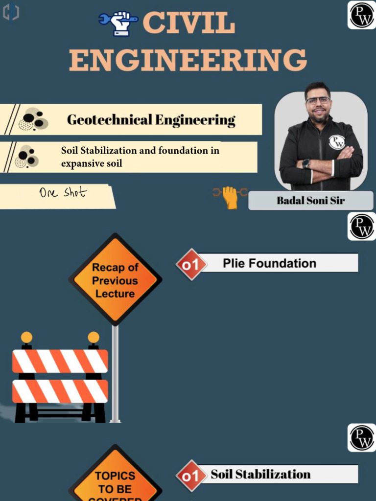 Soil Stabilization and Foundation in Expansive Soil - Class Notes | PDF