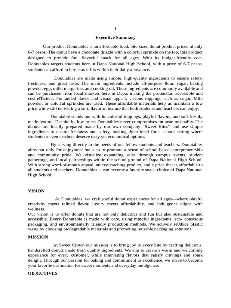 Group 4 Presentation | PDF | Doughnut | Pricing