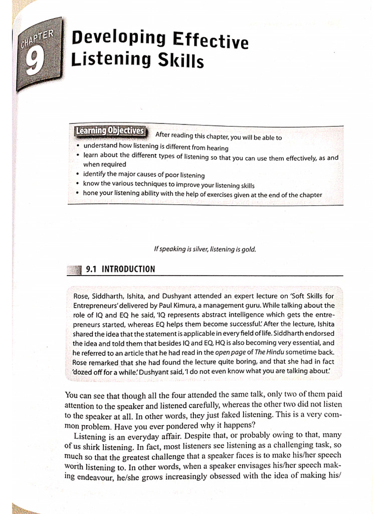 AEC UNIT-1 Listening Skills | PDF