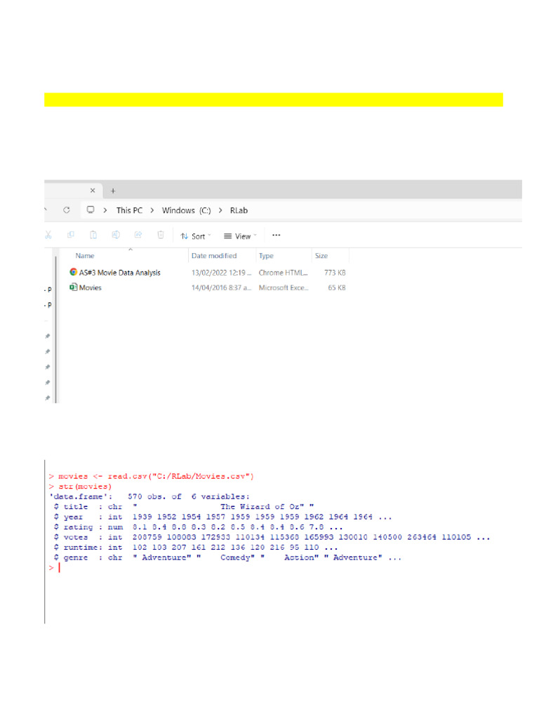 As#3 Movie Data Analysis Solution | PDF | Scatter Plot