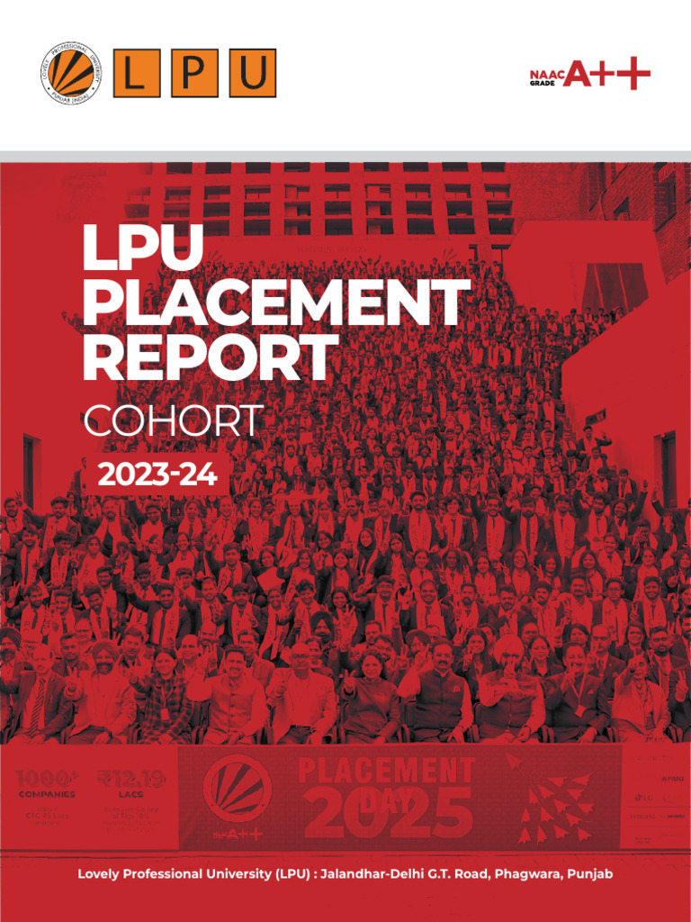 LPU Placement Report 2023-24 | PDF | Engineering