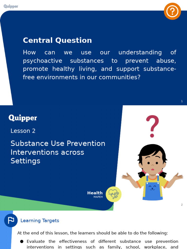 MapeH8 L2 - Substance Use Prevention Interventions | PDF | Substance ...