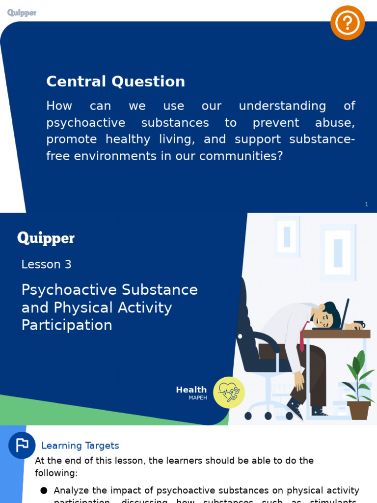 Psychoactive Substances & Activity Impact | PDF | Stimulant ...