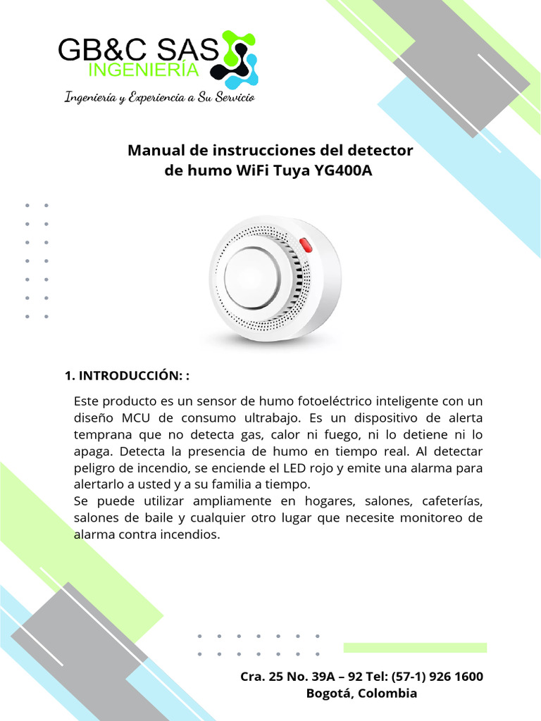 Manual Usuario Detector de Humo | PDF